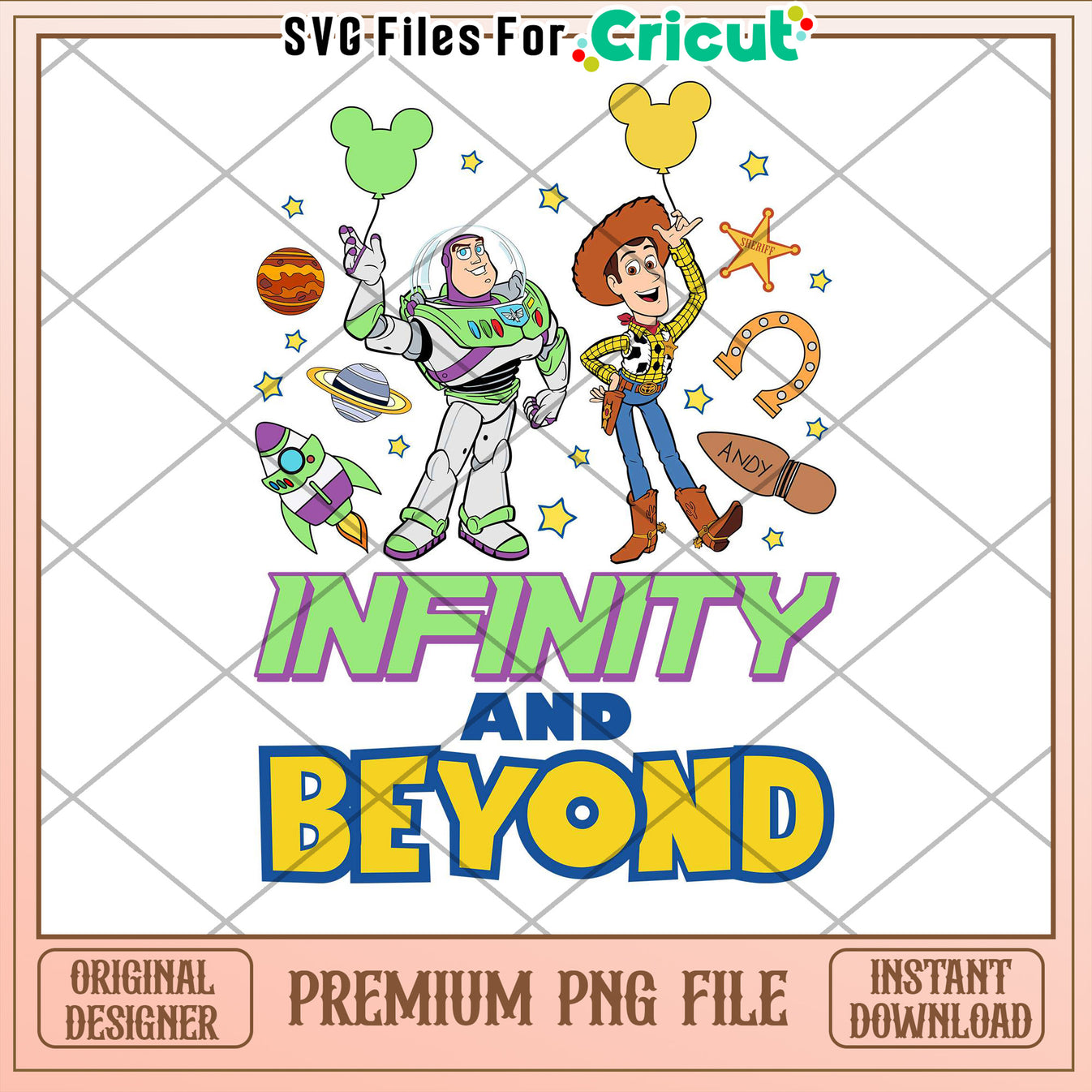 Toy Story Infinity And Beyond PNG – svg files for cricut
