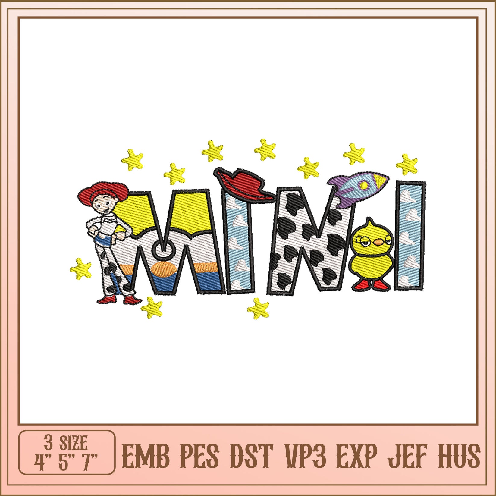 Toy Story Mini Embroidery Design – svg files for cricut
