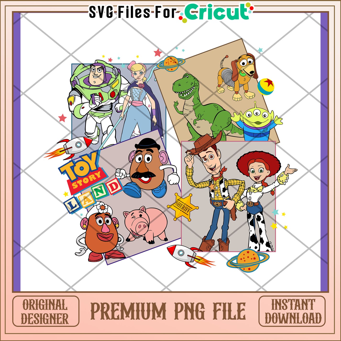 Toy Story PNG Characters Instant Download – svg files for cricut