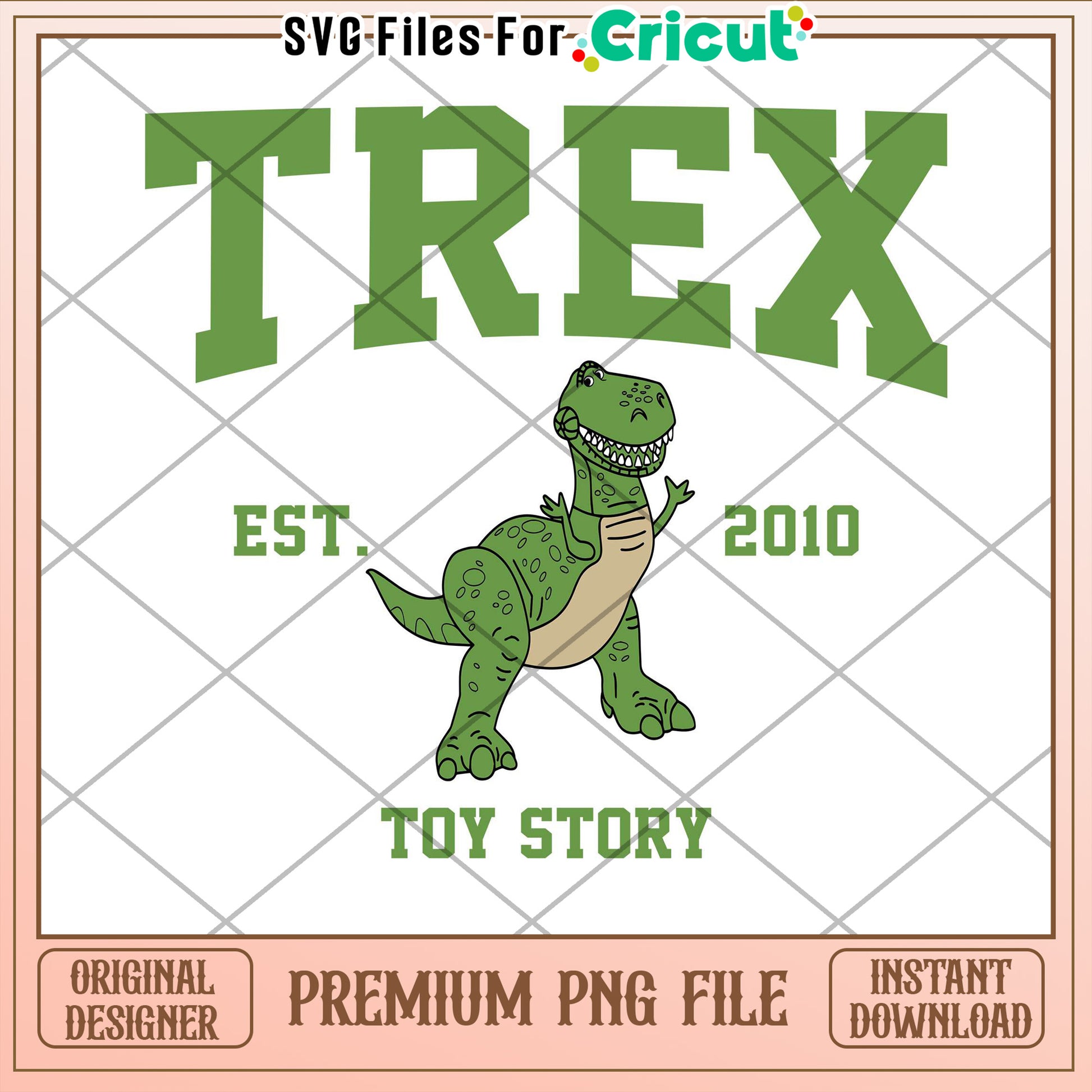 Toy Story Rex PNG Cricut Design – svg files for cricut