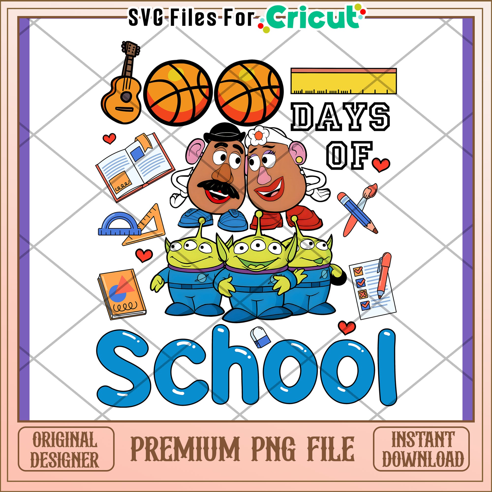 Toy Story School Days PNG – svg files for cricut