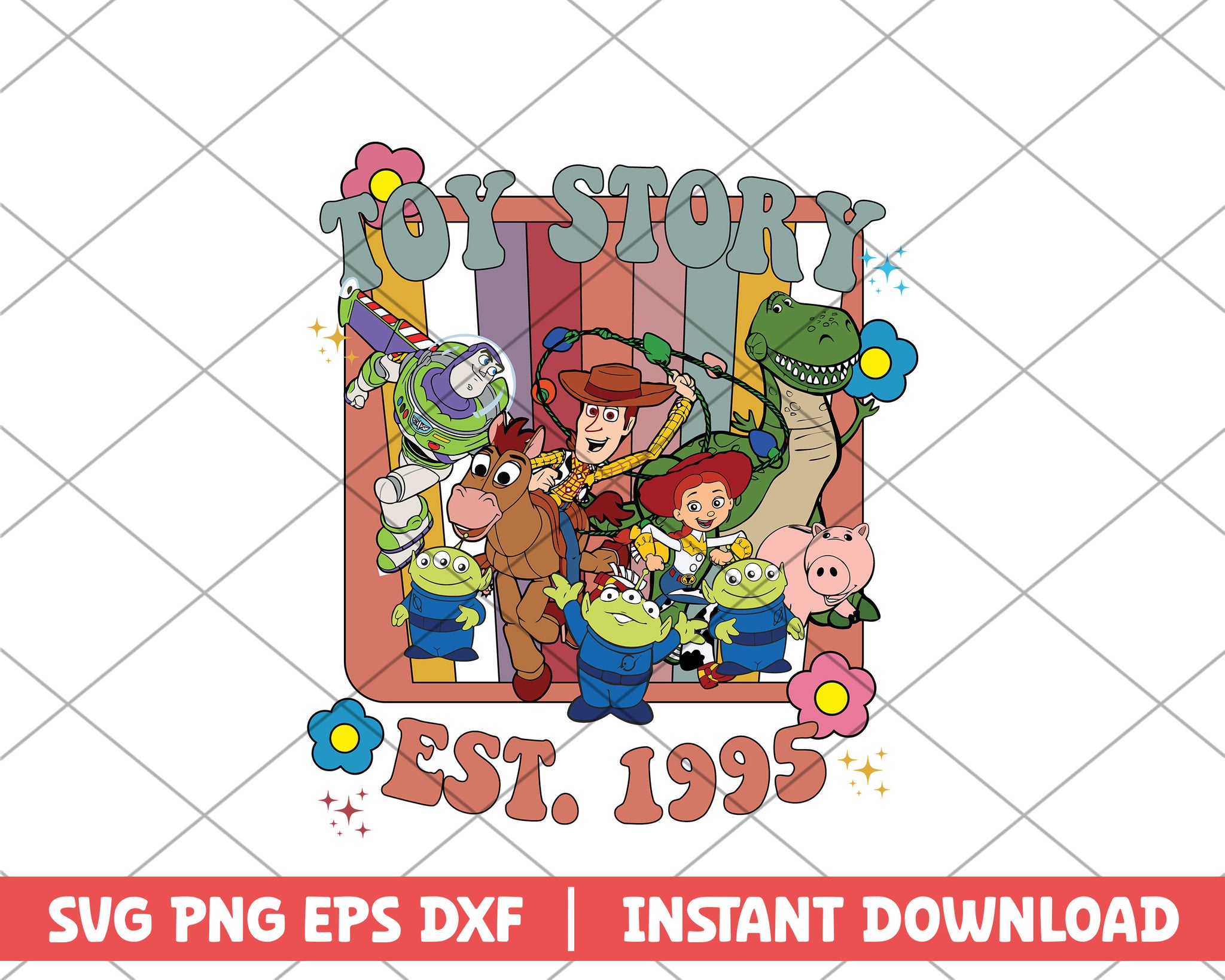 Toy story est 1995 disney svg – svg files for cricut
