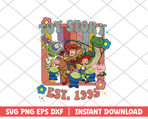 Toy story est 1995 disney svg – svg files for cricut
