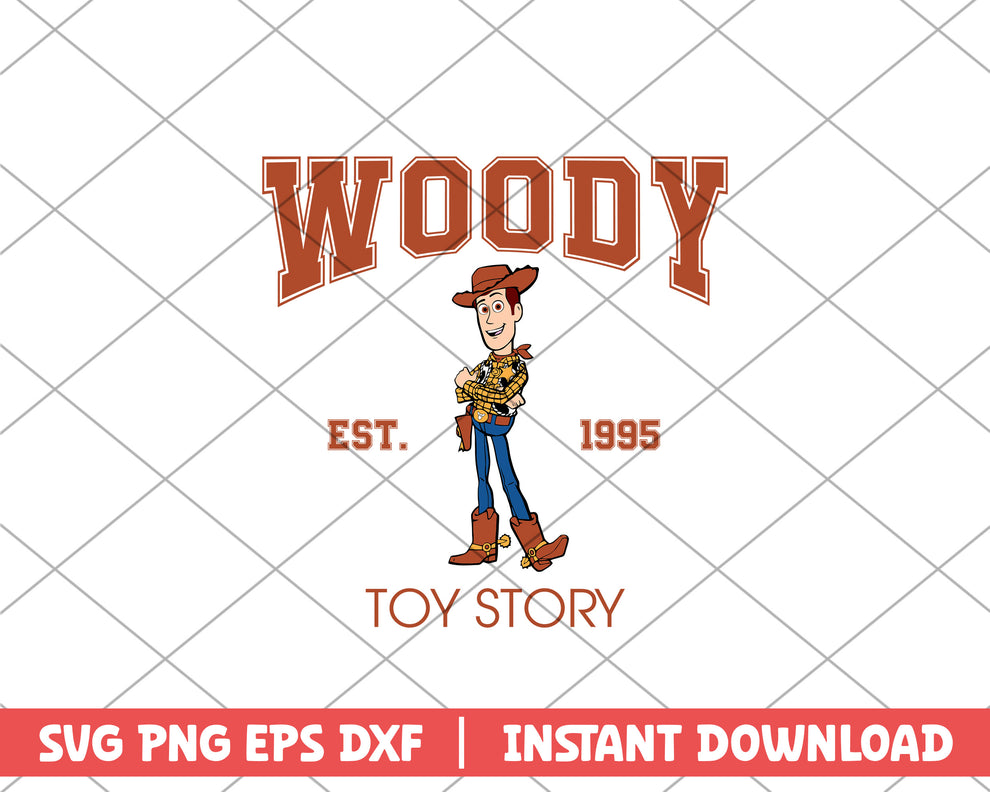 Toy story woody est 1995 disney svg – svg files for cricut