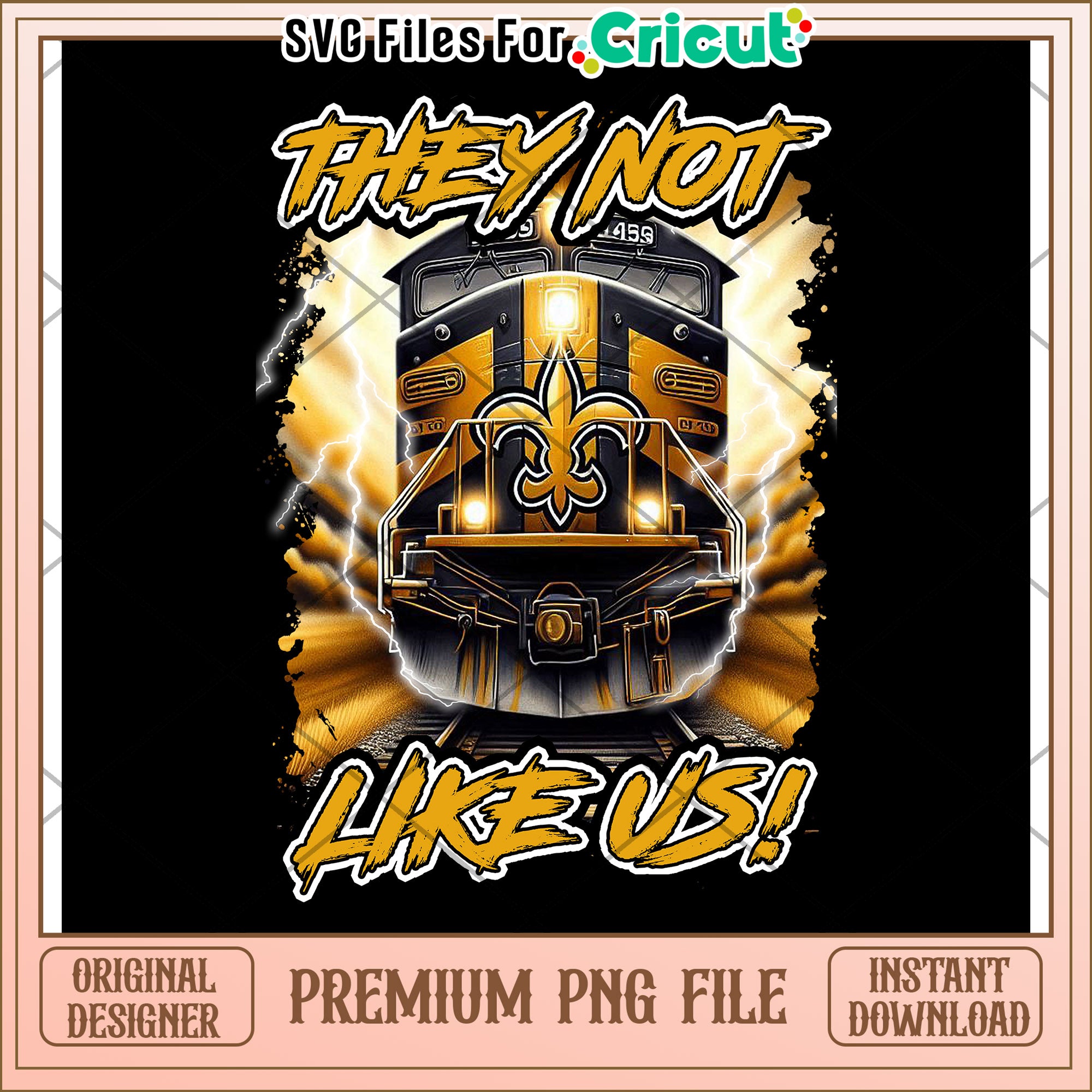 Train Themed Design for Cricut, Premium Downloadable PNG File – svg ...