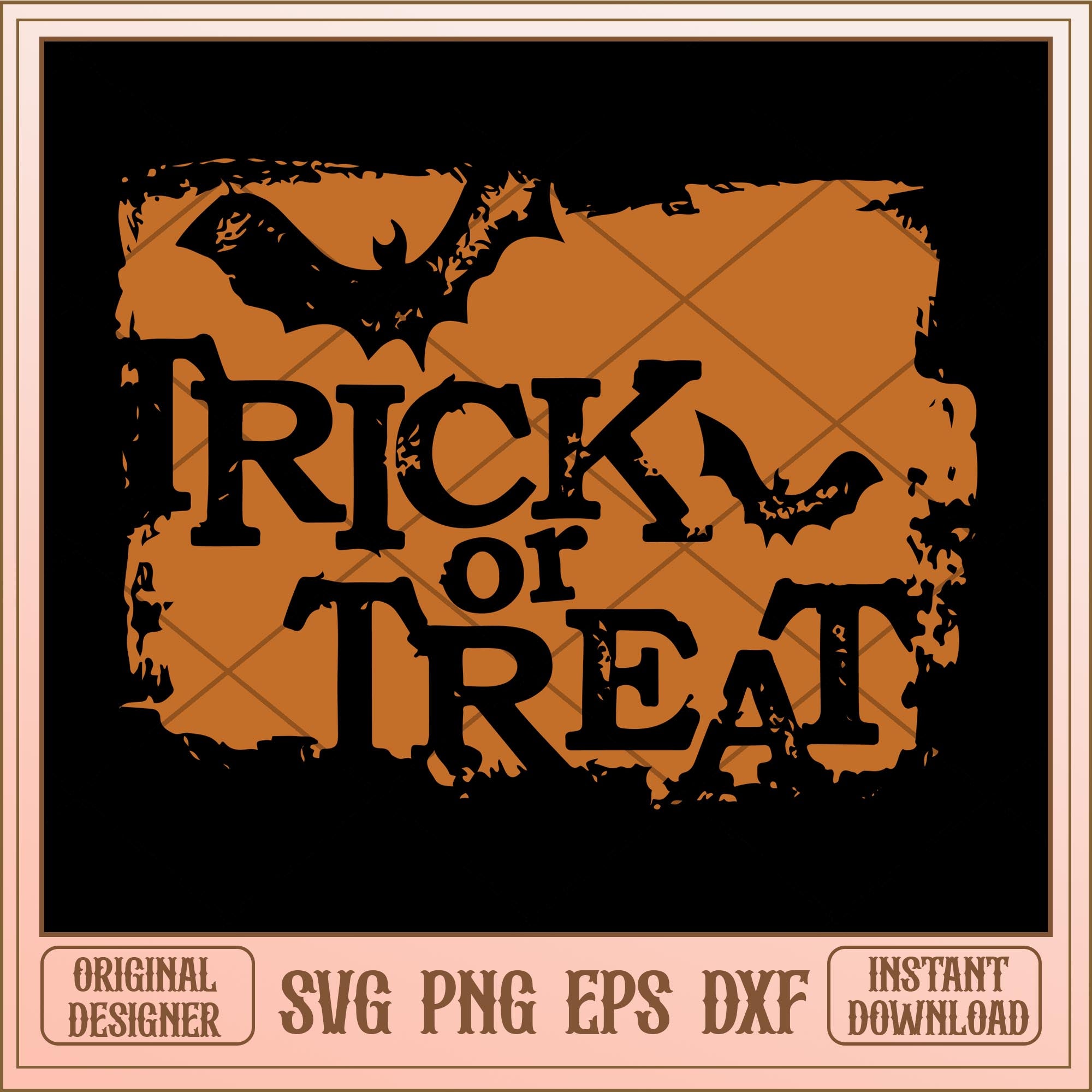 Trick or treat Bats svg, Halloween characters svg, Digital Download ...