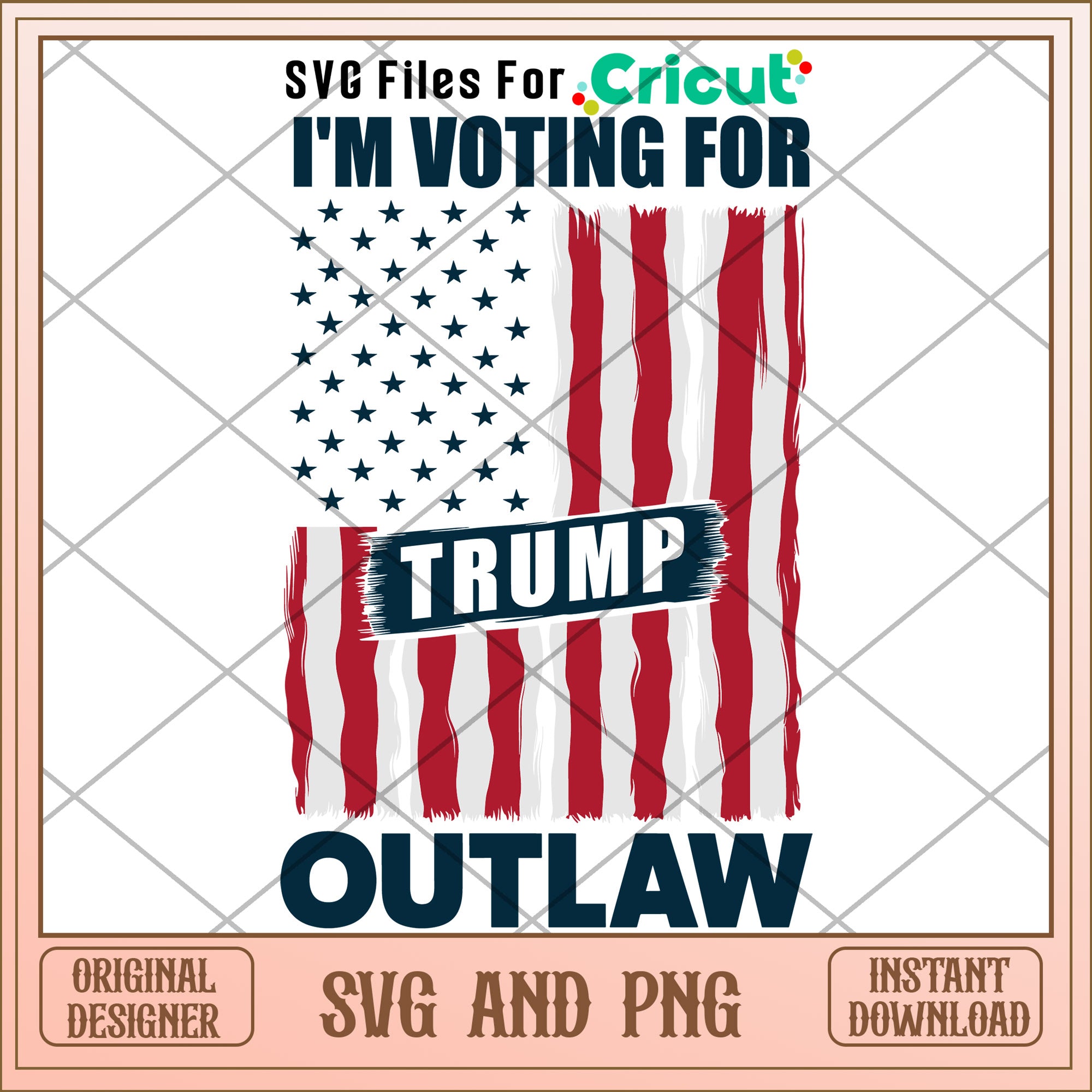 Trump I'm voting for outlaw SVG – svg files for cricut