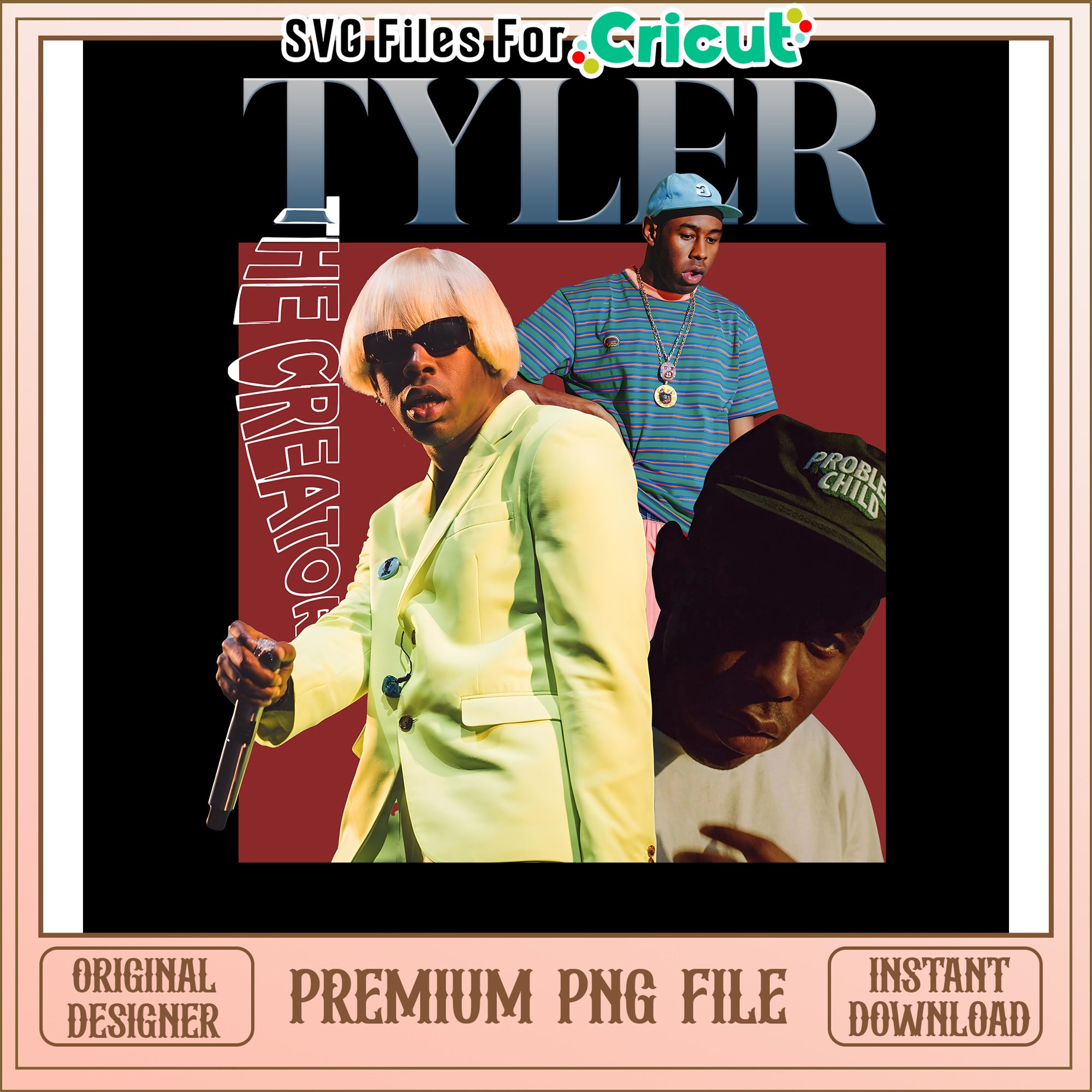 Tyler The Creator PNG Sublimation Design – svg files for cricut