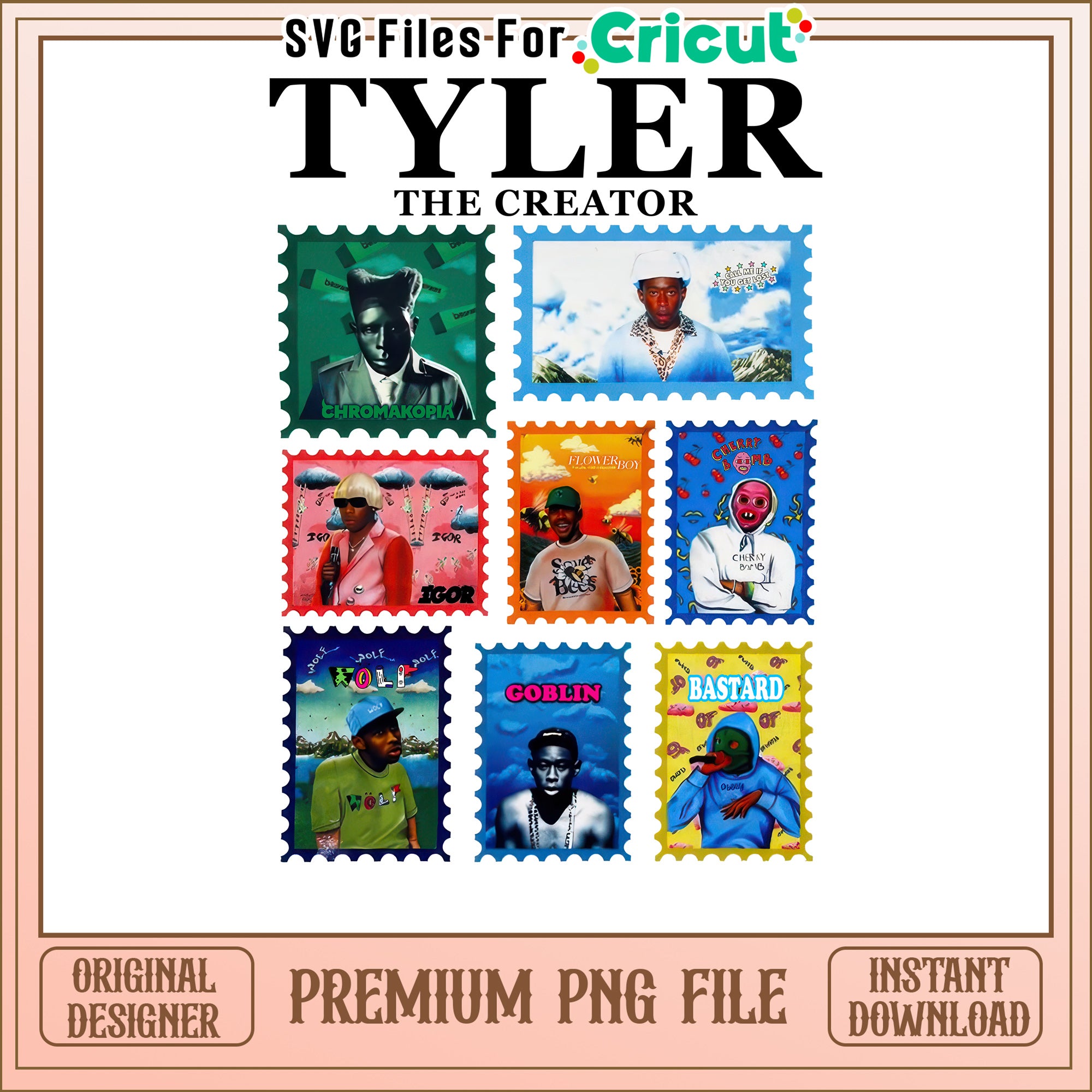 Tyler the Creator Art Collection PNG File, Instant Download SVG Design ...
