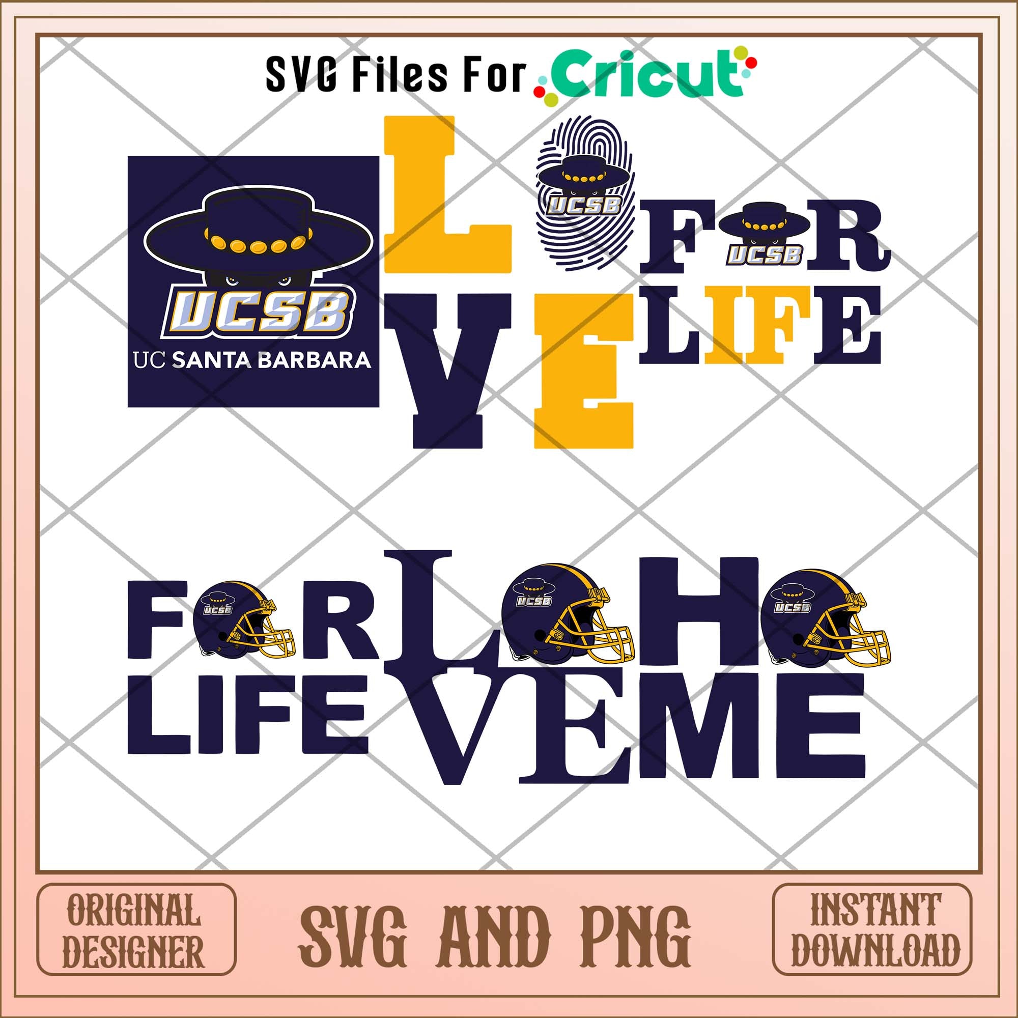 UC Santa Barbara love svg, UC Santa Barbara svg bundle, NCAA svg – svg ...