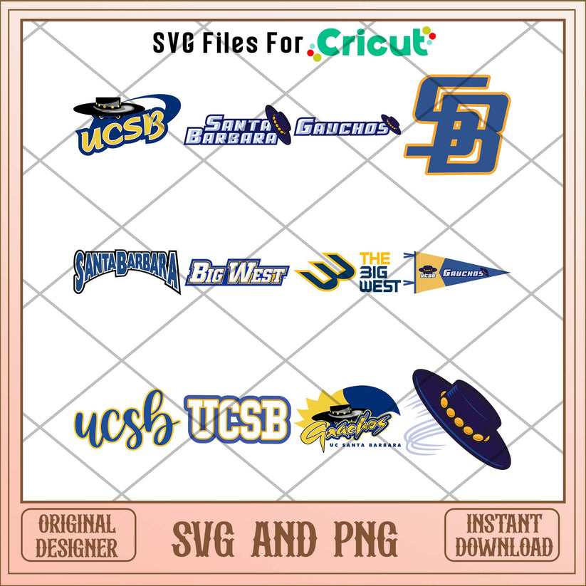 UC Santa Barbara logo svg, UC Santa Barbara svg bundle, NCAA svg – svg ...