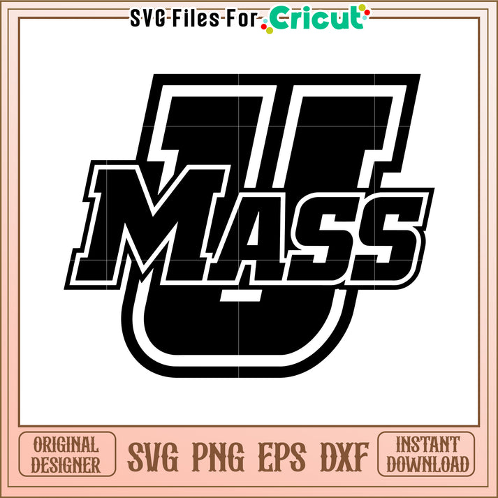 UMass logo SVG file for Cricut, perfect for your crafting projects tod ...