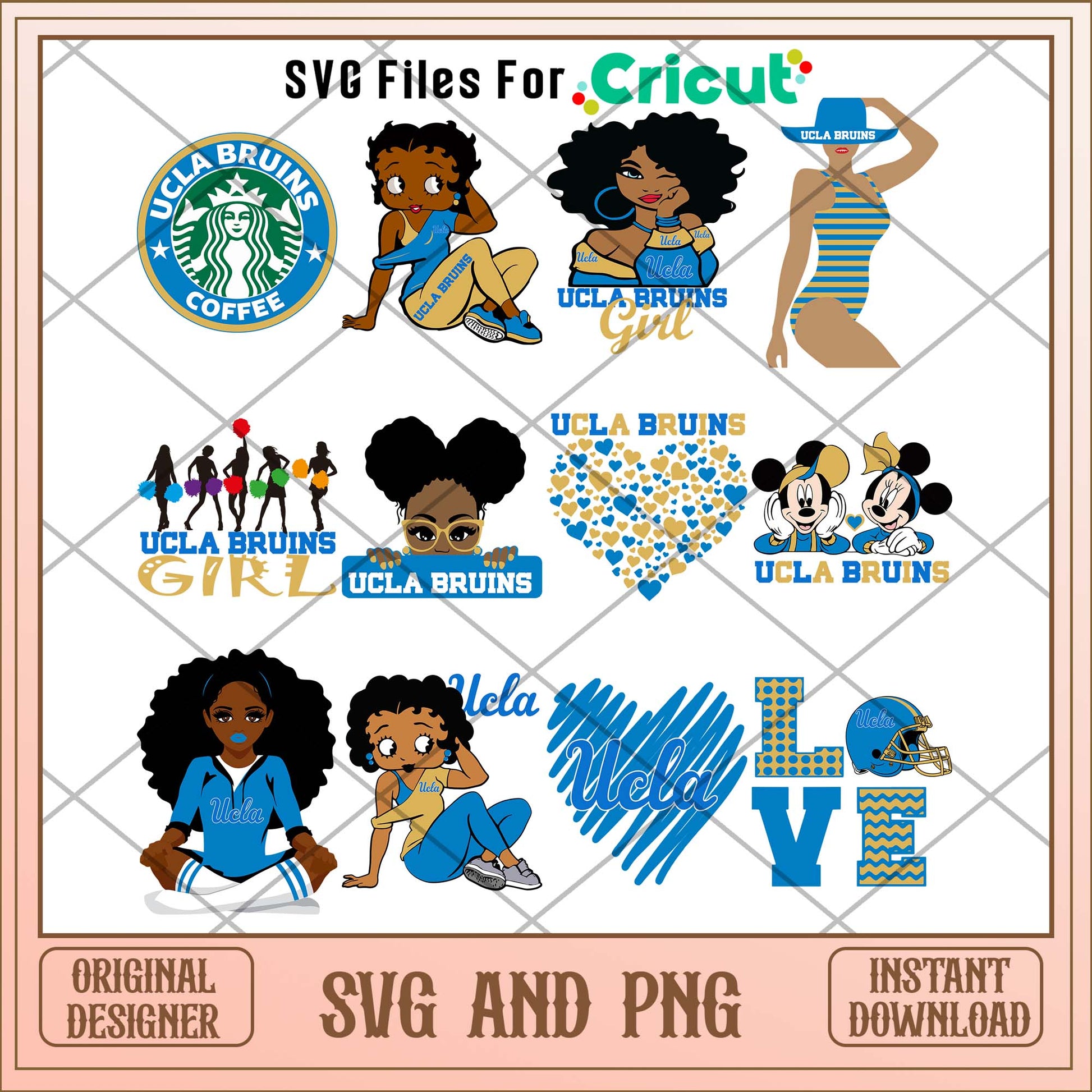 UCLA Bruins girl svg, UCLA Bruins college svg bundle, NCAA svg – svg ...