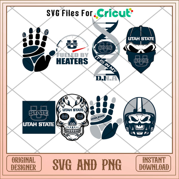 Utah state skull svg, Utah state aggies svg bundle, NCAA svg – svg ...
