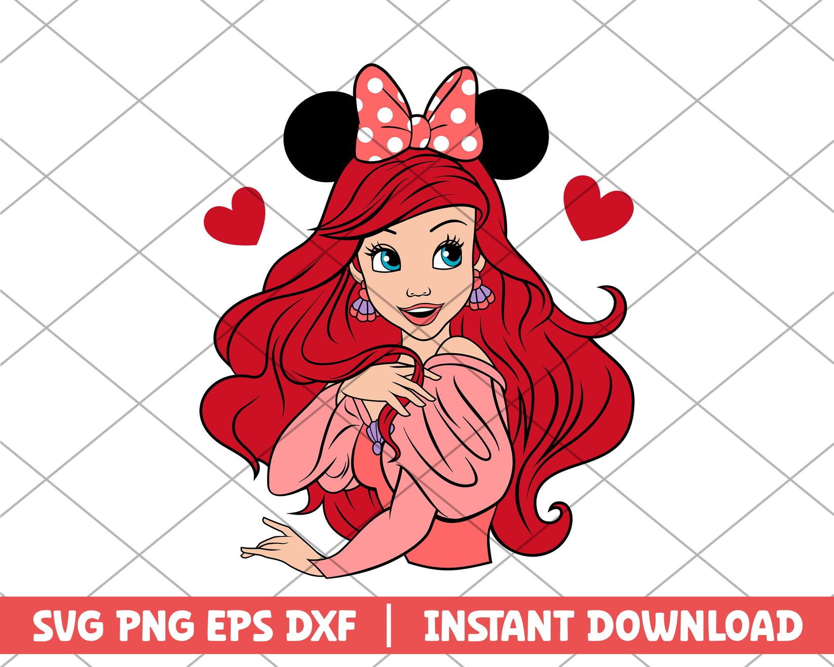 Valentine Ariel svg – svg files for cricut