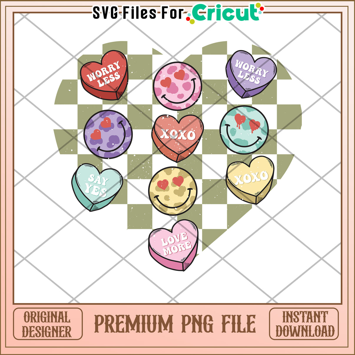 Valentine Smiley PNG Heart Design – svg files for cricut