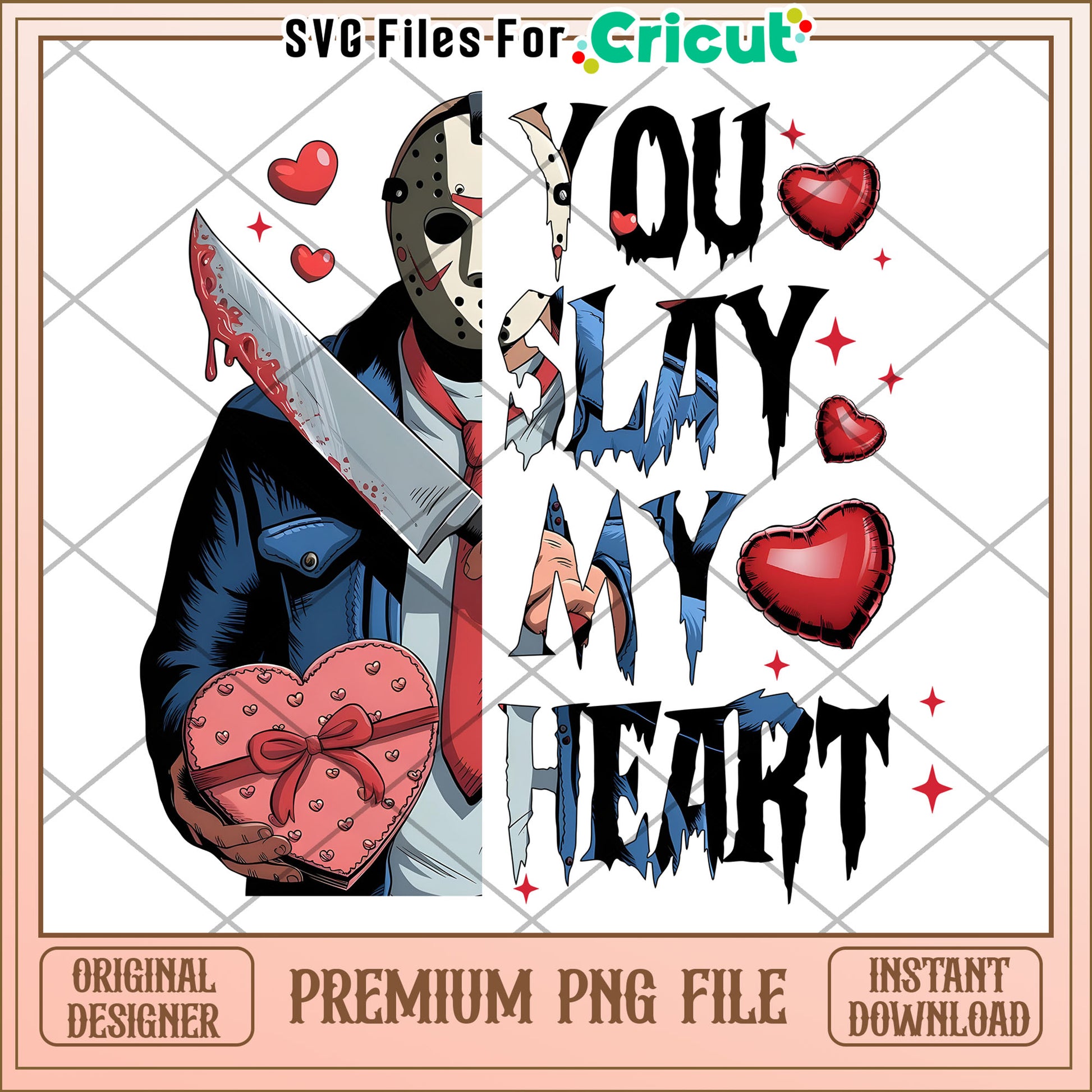 Valentine's Day Slay My Heart PNG – svg files for cricut