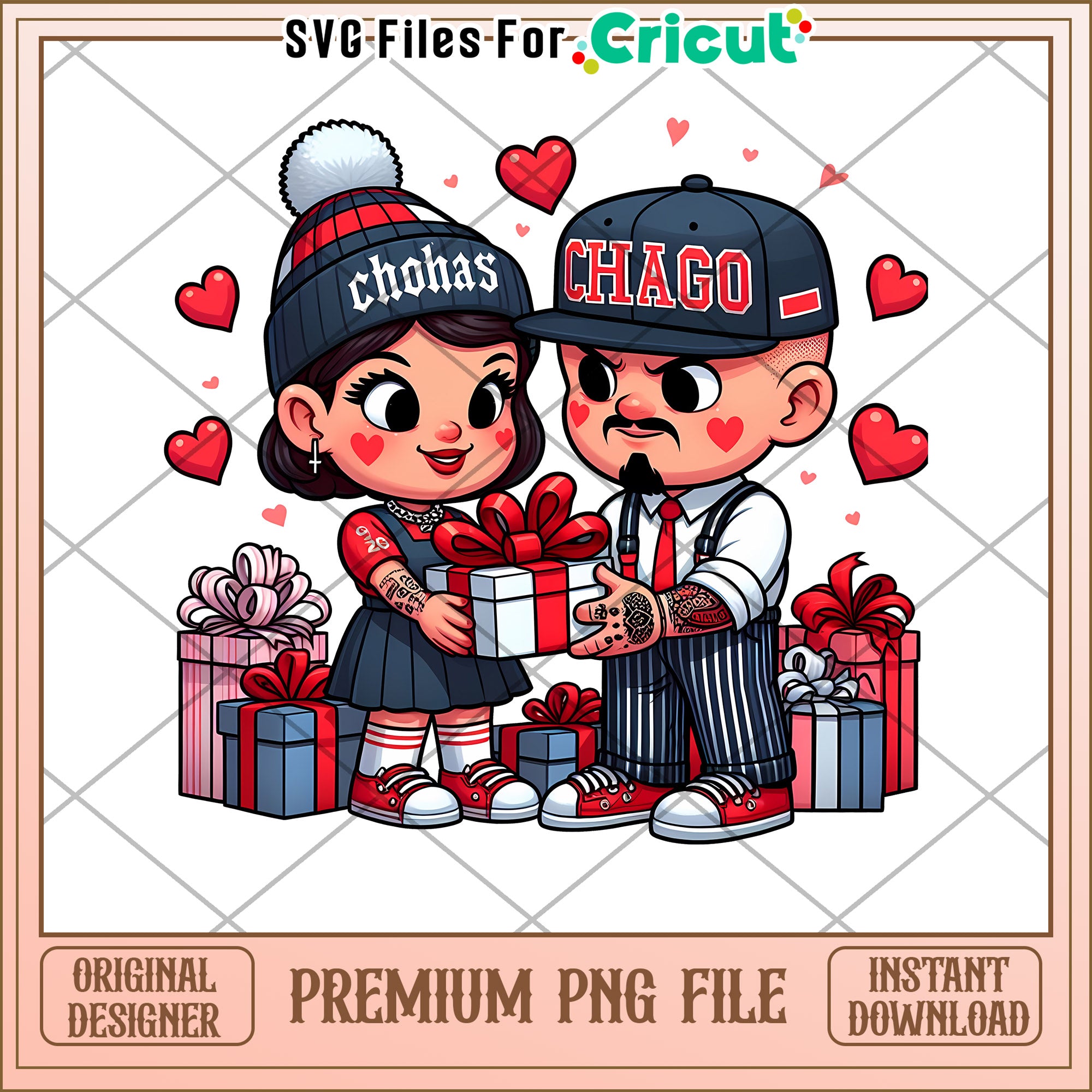 Valentines Couple PNG Sublimation Design – svg files for cricut