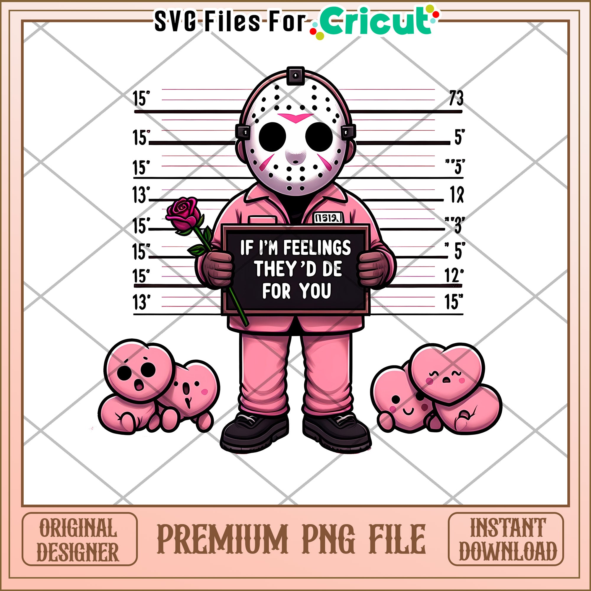 Valentines Day PNG Jason Voorhees Design – svg files for cricut