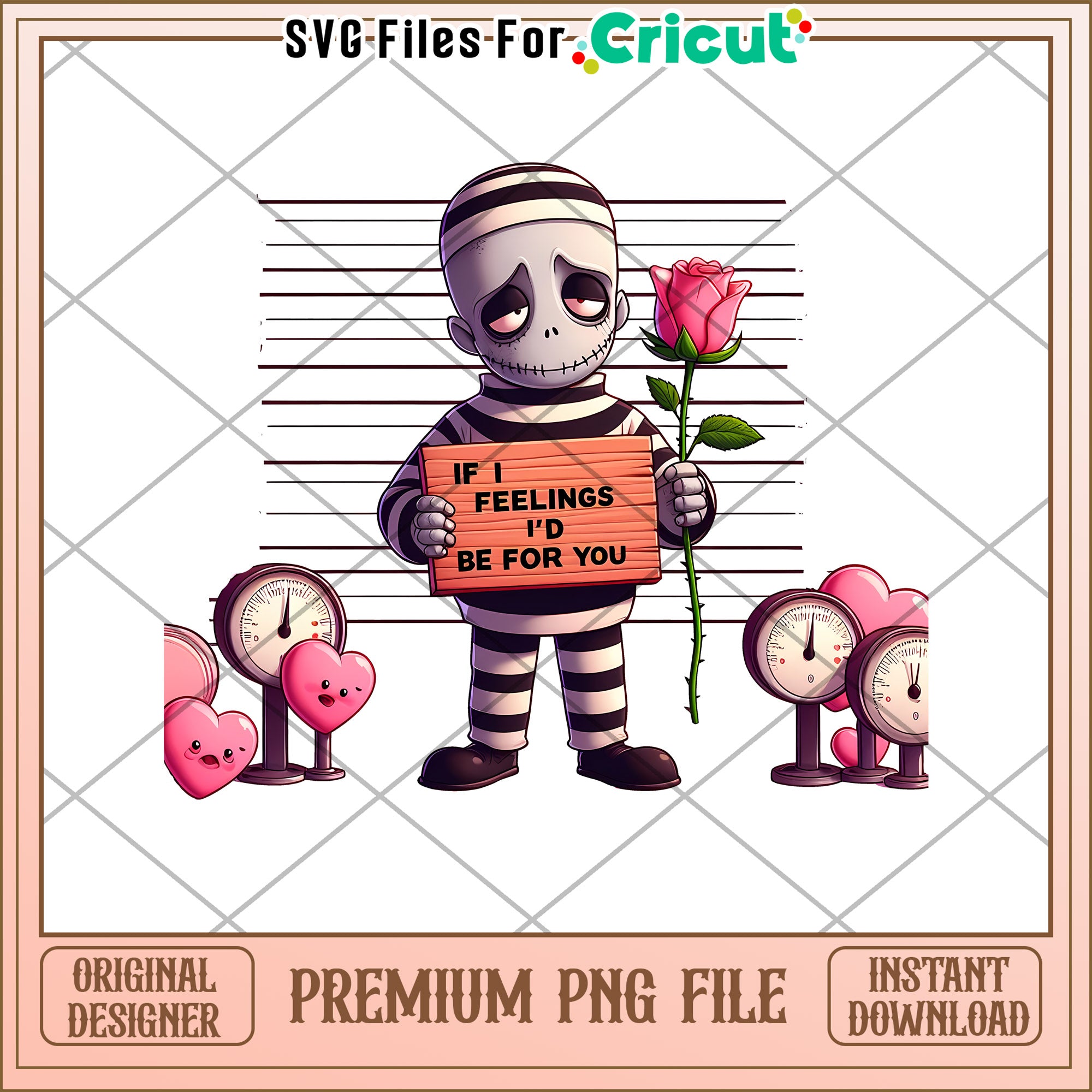 Valentines Day PNG Prison Love Design – svg files for cricut