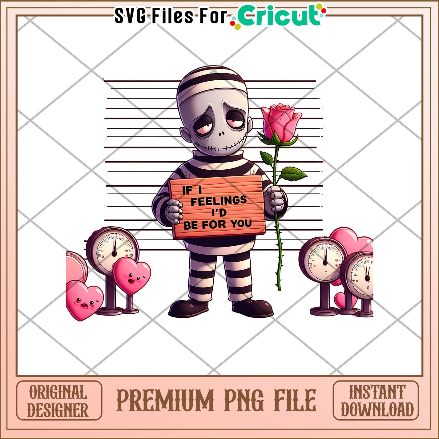 Valentines Day PNG Prison Love Design – svg files for cricut