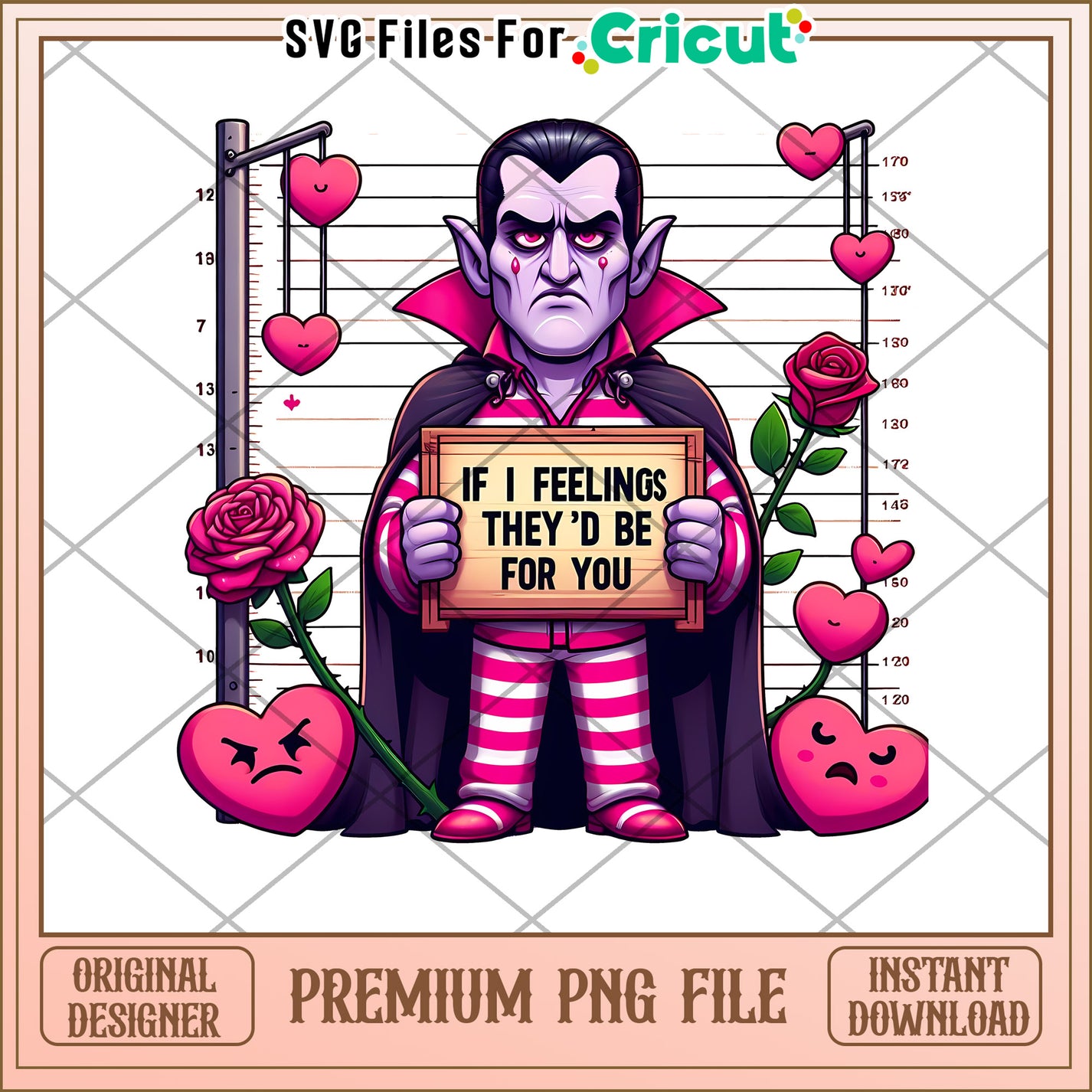 Vampire Valentines PNG Download – svg files for cricut