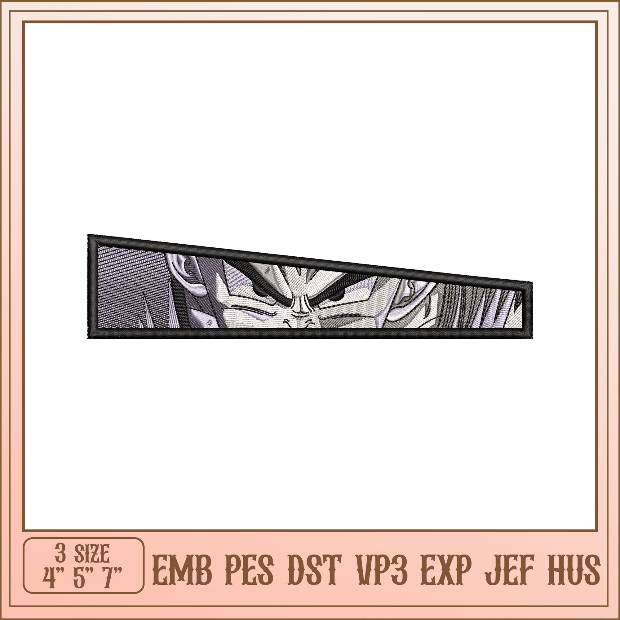 Vegeta Embroidery Design - 3 Sizes – svg files for cricut