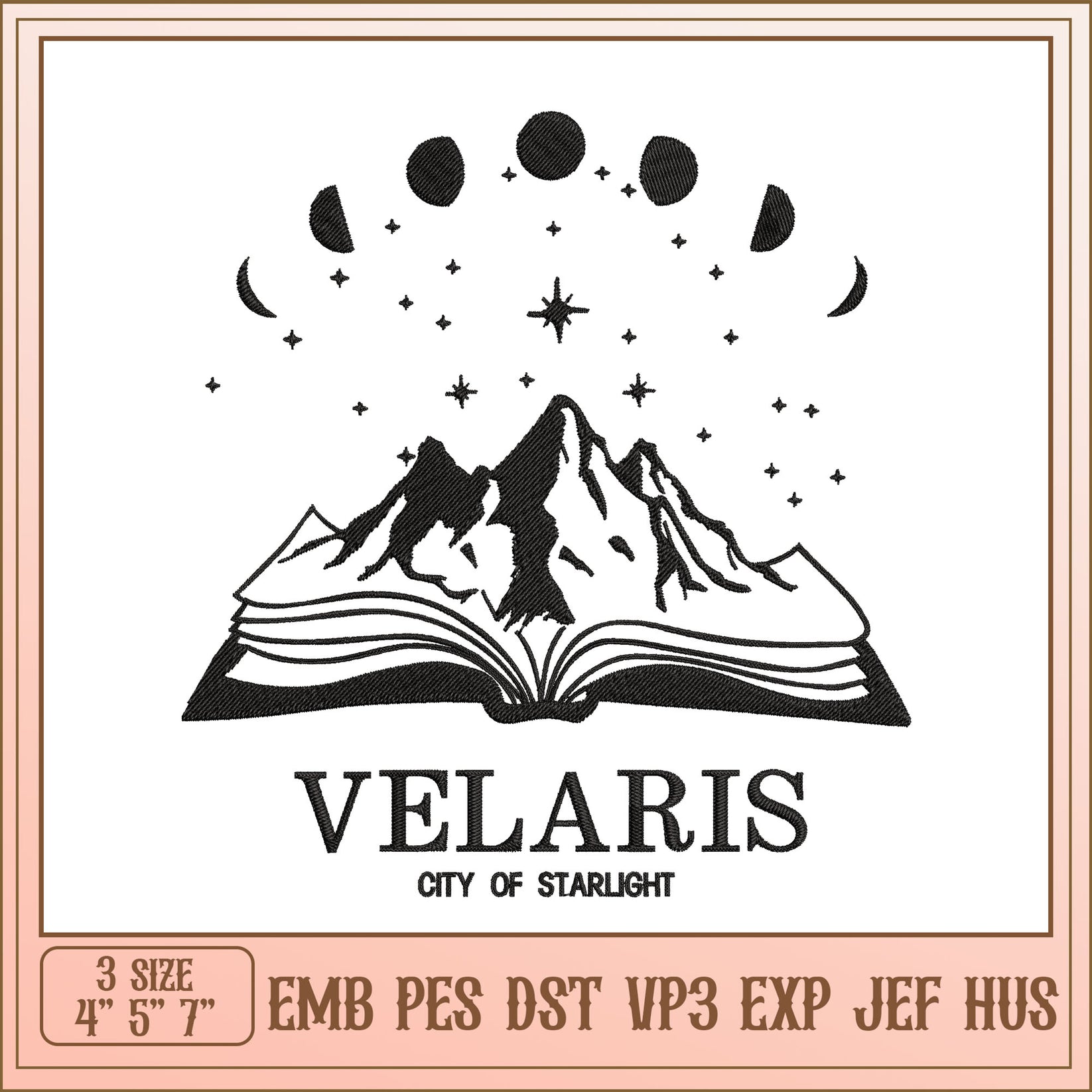 Velaris City of Starlight Embroidery Design for All Machines – svg ...