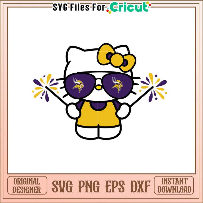 Viking Style Hello Kitty SVG Design for Fans – svg files for cricut