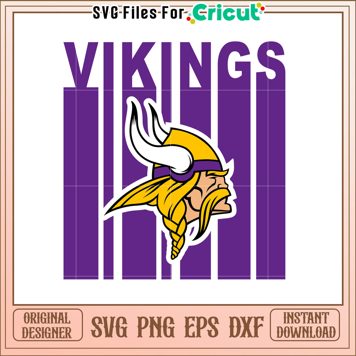 Vikings SVG Design Purple Team Logo – svg files for cricut