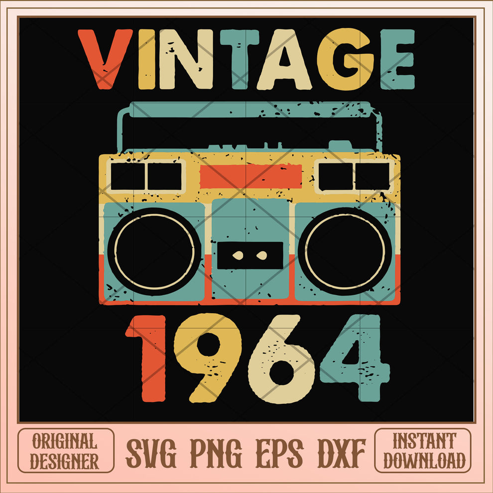 Vintage November 1964 svg, vintage svg, birthday svg – svg files for cricut