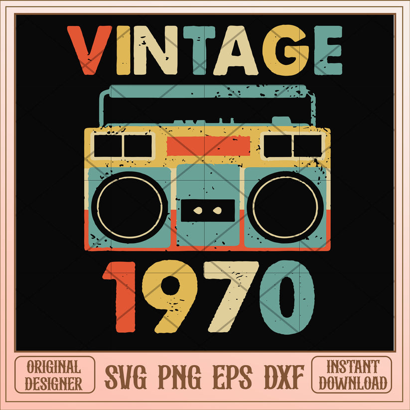 Vintage November 1970 svg, vintage svg, birthday svg – svg files for cricut