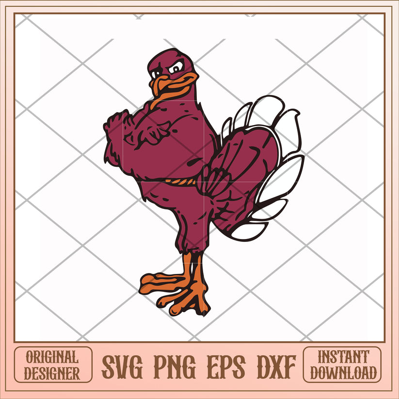 Virginia Tech Hokies mascot svg, mascot svg, ncaa svg – svg files for ...