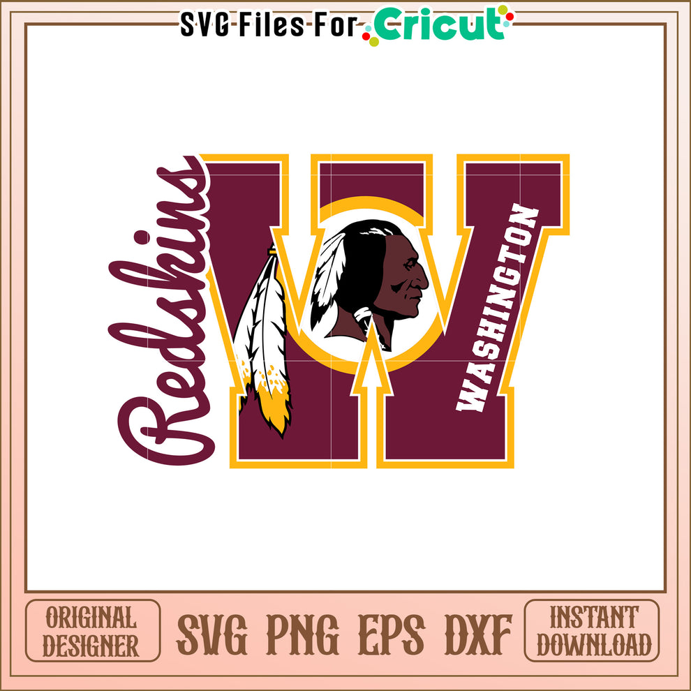 Washington Redskins SVG Logo Design – svg files for cricut