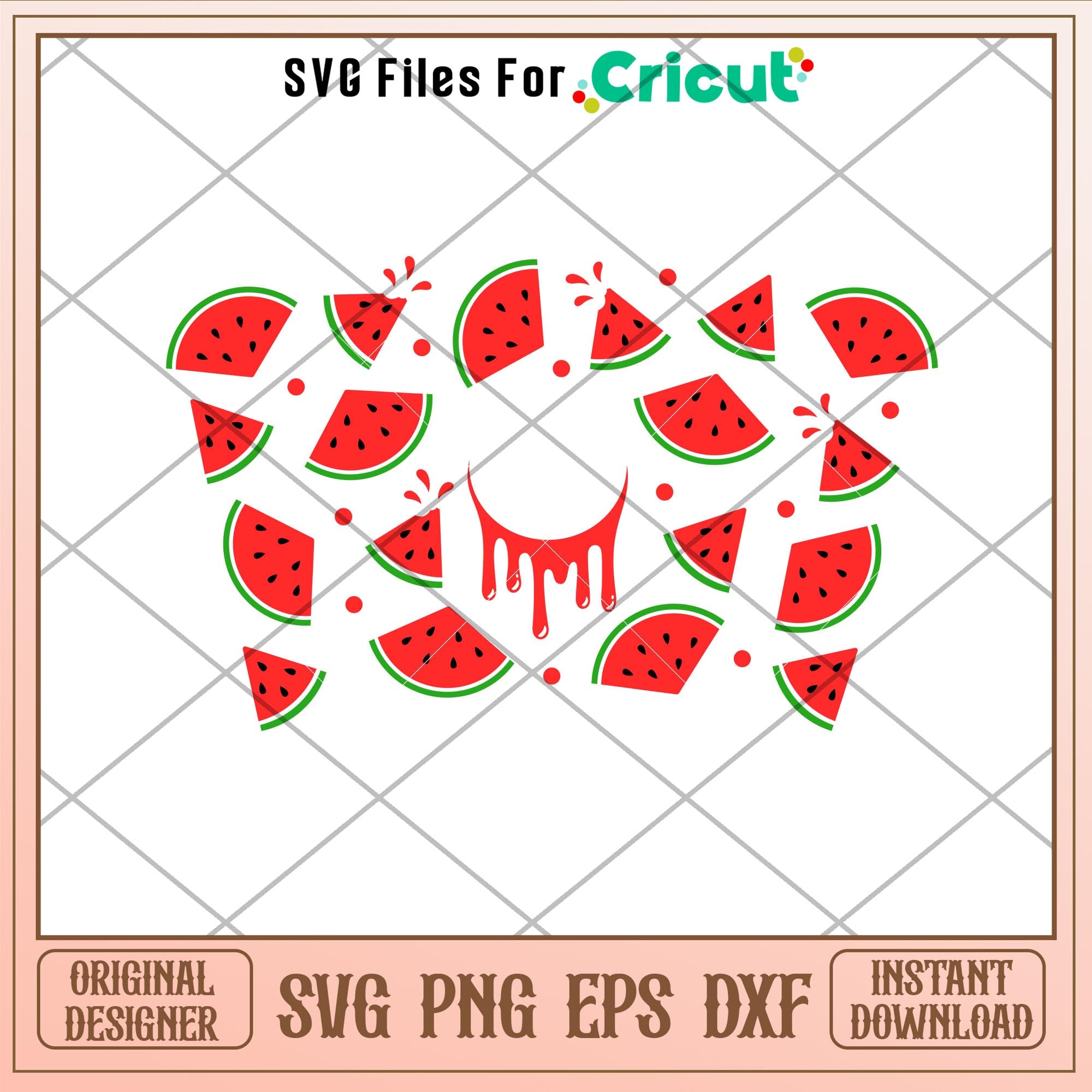 Watermelon Summer Full Wrap, Watermelon Summer Full Wrap Svg – svg ...