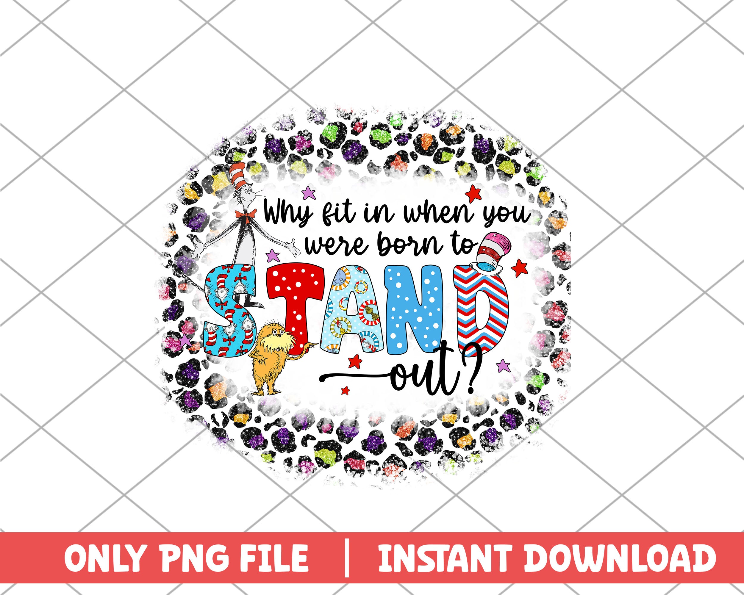 Why fit in when you were born to stand out png – svg files for cricut