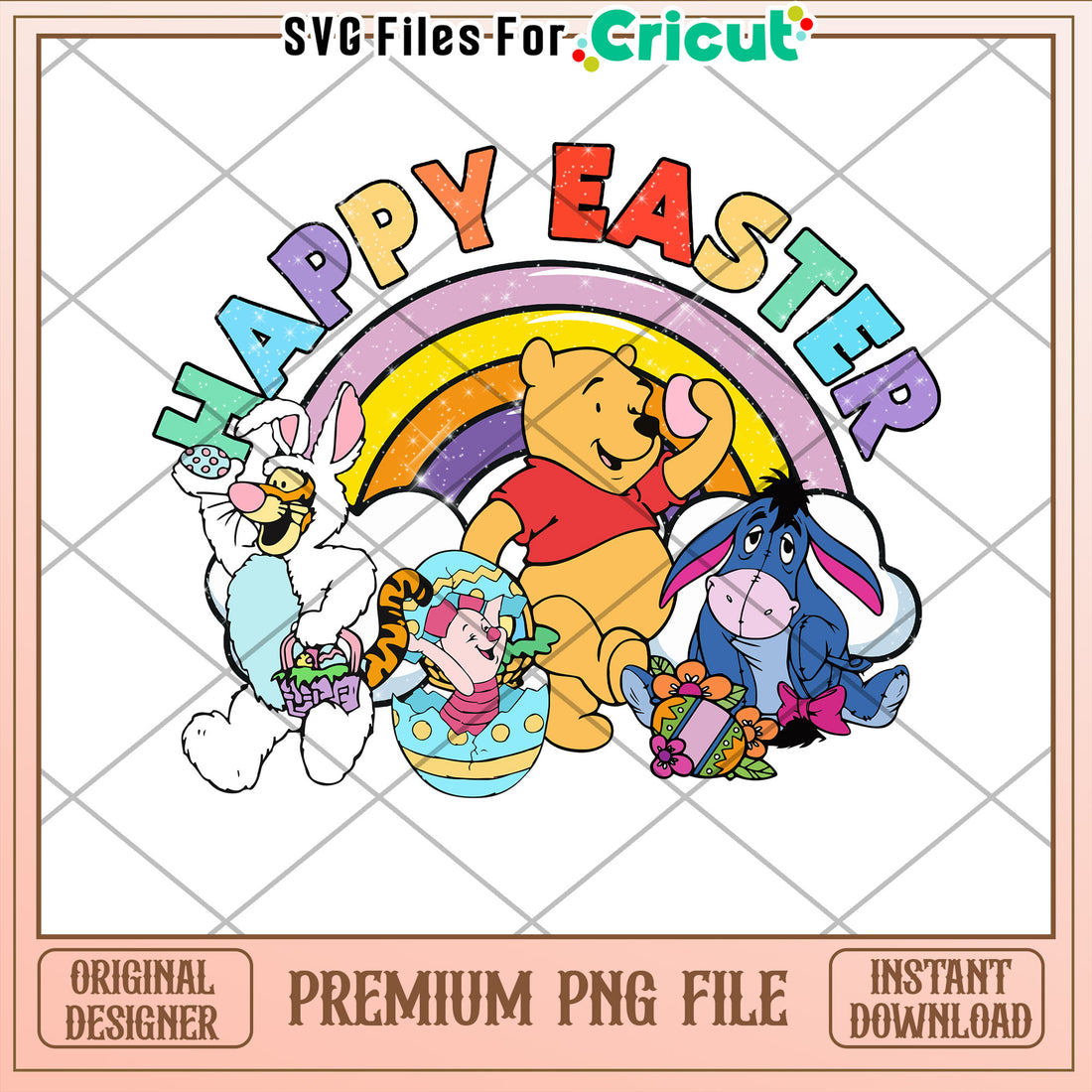 Winnie the Pooh Easter PNG Download – svg files for cricut