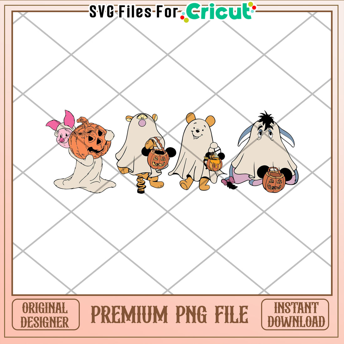 Winnie the Pooh Halloween Ghosts PNG – svg files for cricut