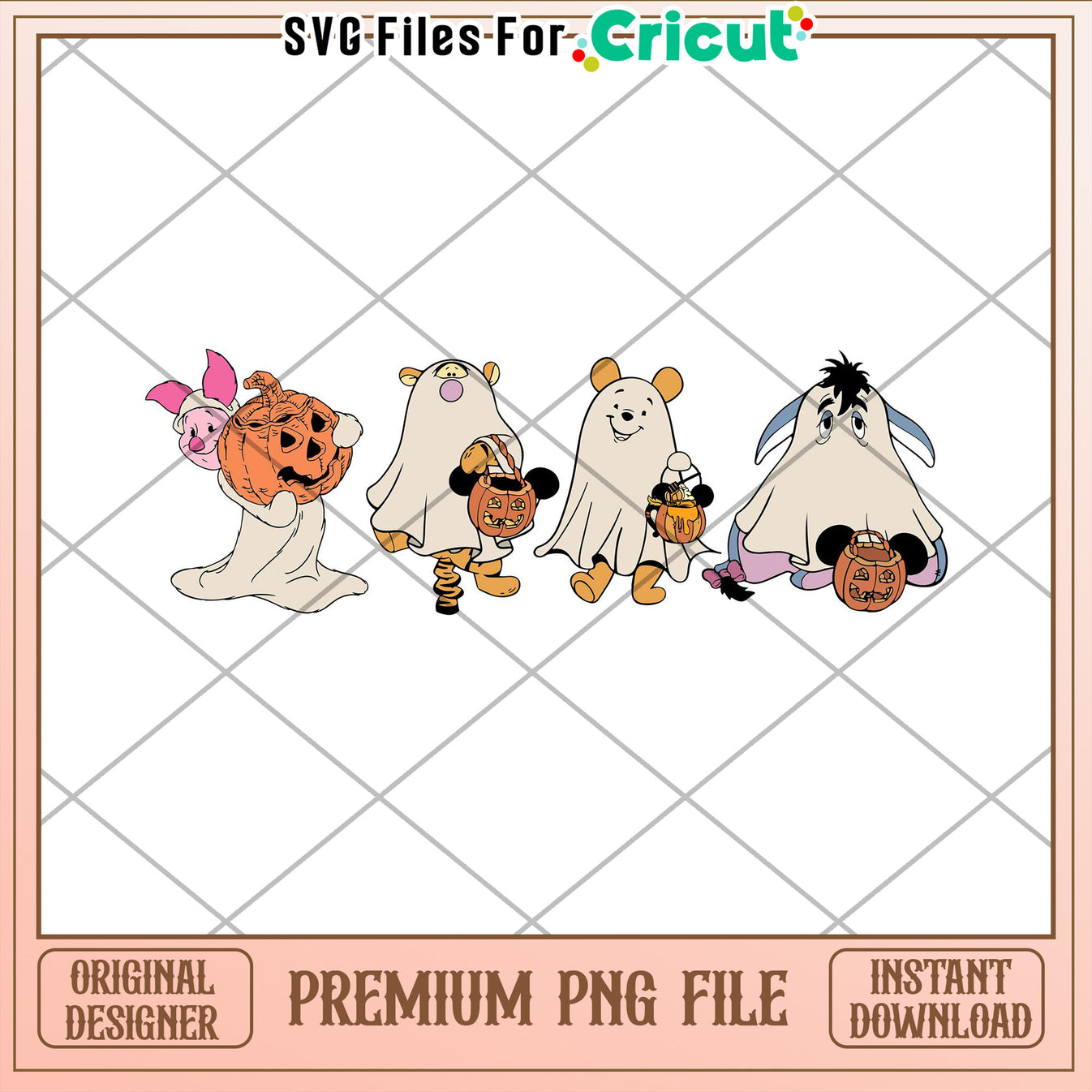 Winnie the Pooh Halloween Ghosts PNG – svg files for cricut