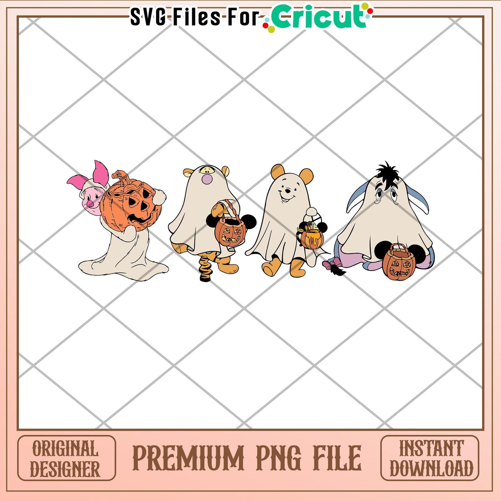 Winnie the Pooh Halloween Ghosts PNG – svg files for cricut