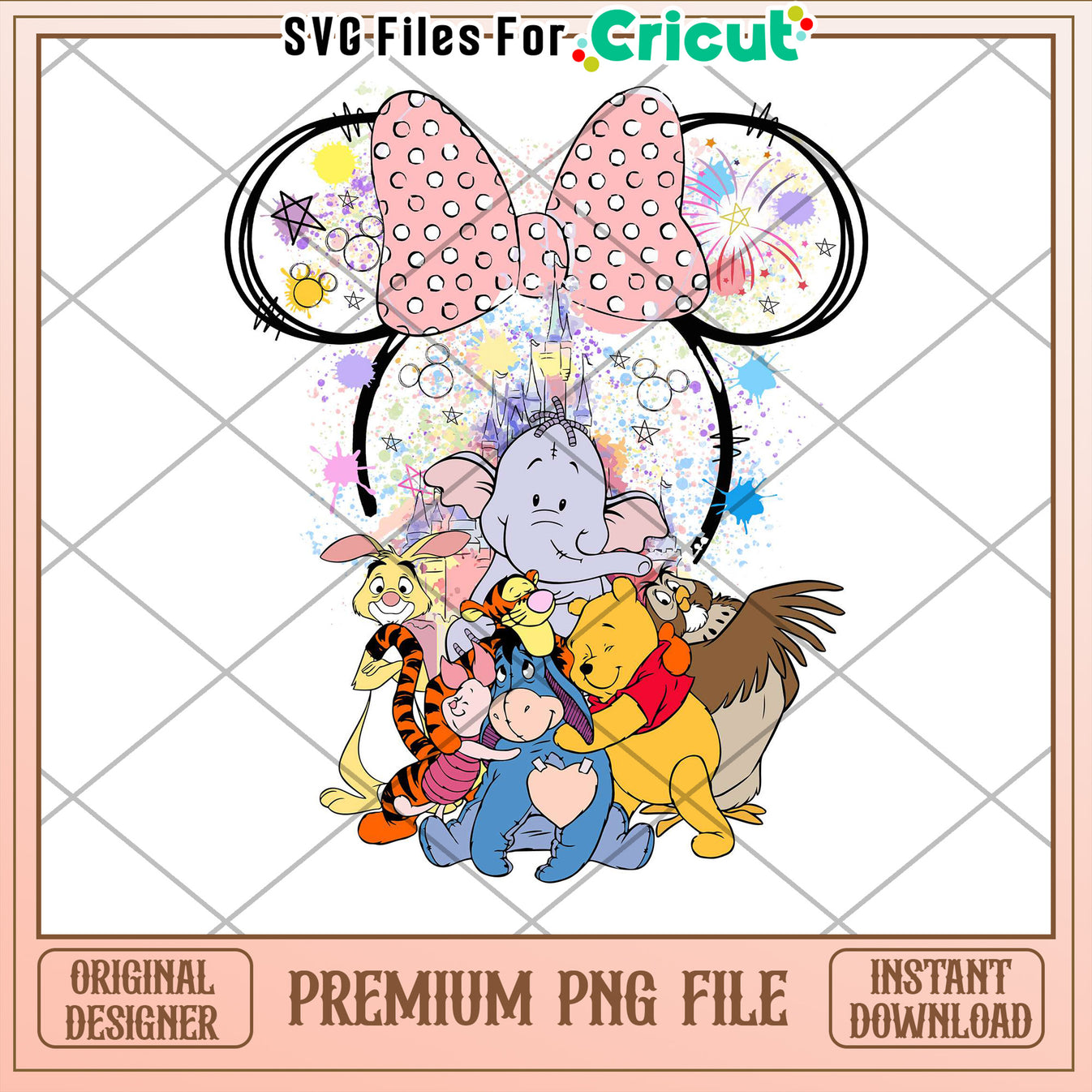 Winnie the Pooh Mouse Ears PNG – svg files for cricut