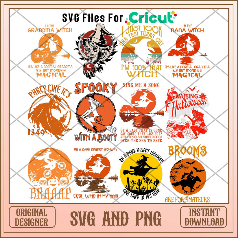 The Witch svg bundle, Halloween orange Witch svg - Svgfileforcricut ...