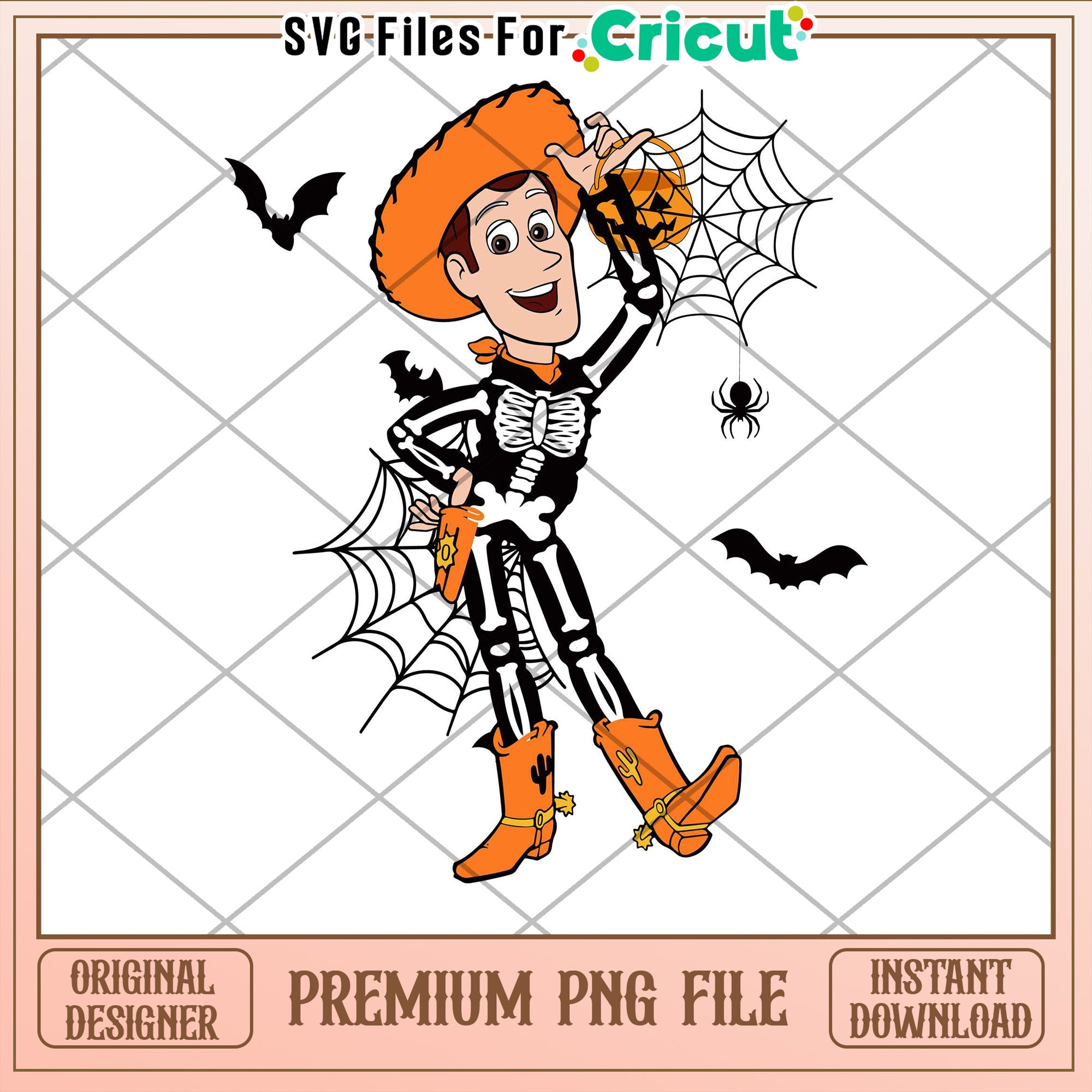 Woody Skeleton Halloween PNG – svg files for cricut