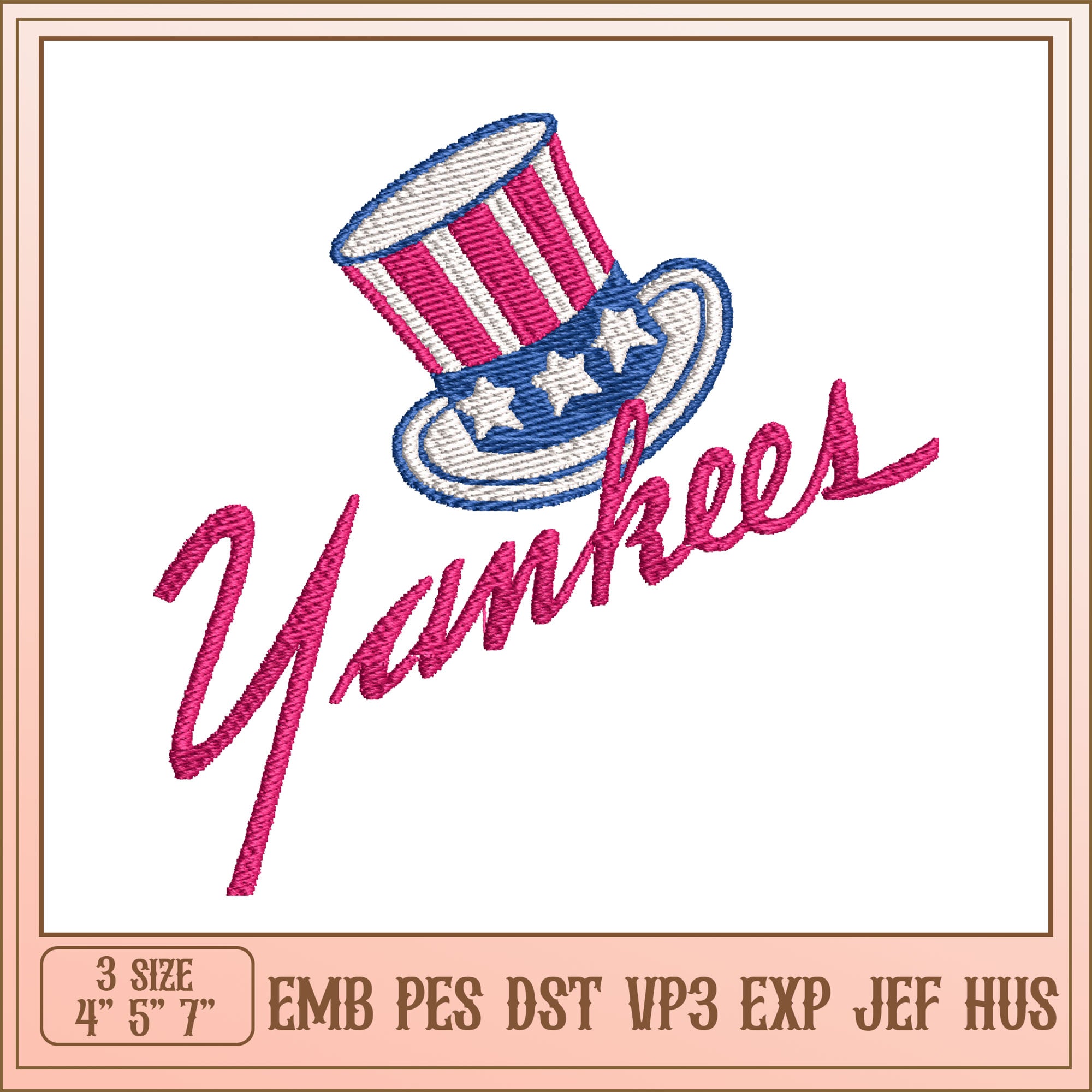 Yankees Hat Embroidery Design – svg files for cricut