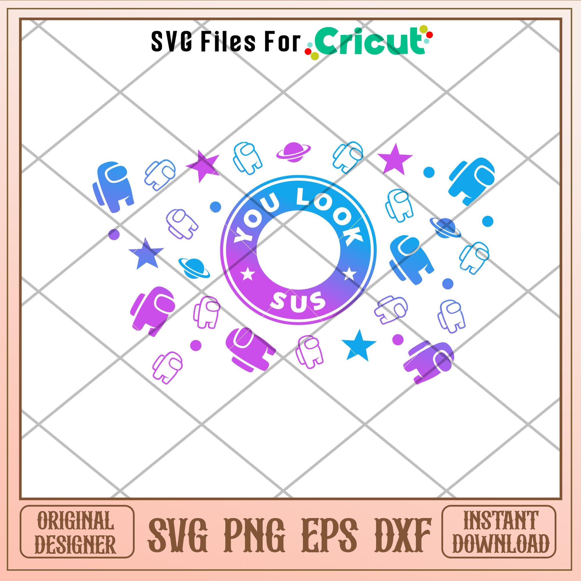 You Look Sus Among Us Full Wrap, You Look Sus Among Us Full Wrap Svg ...