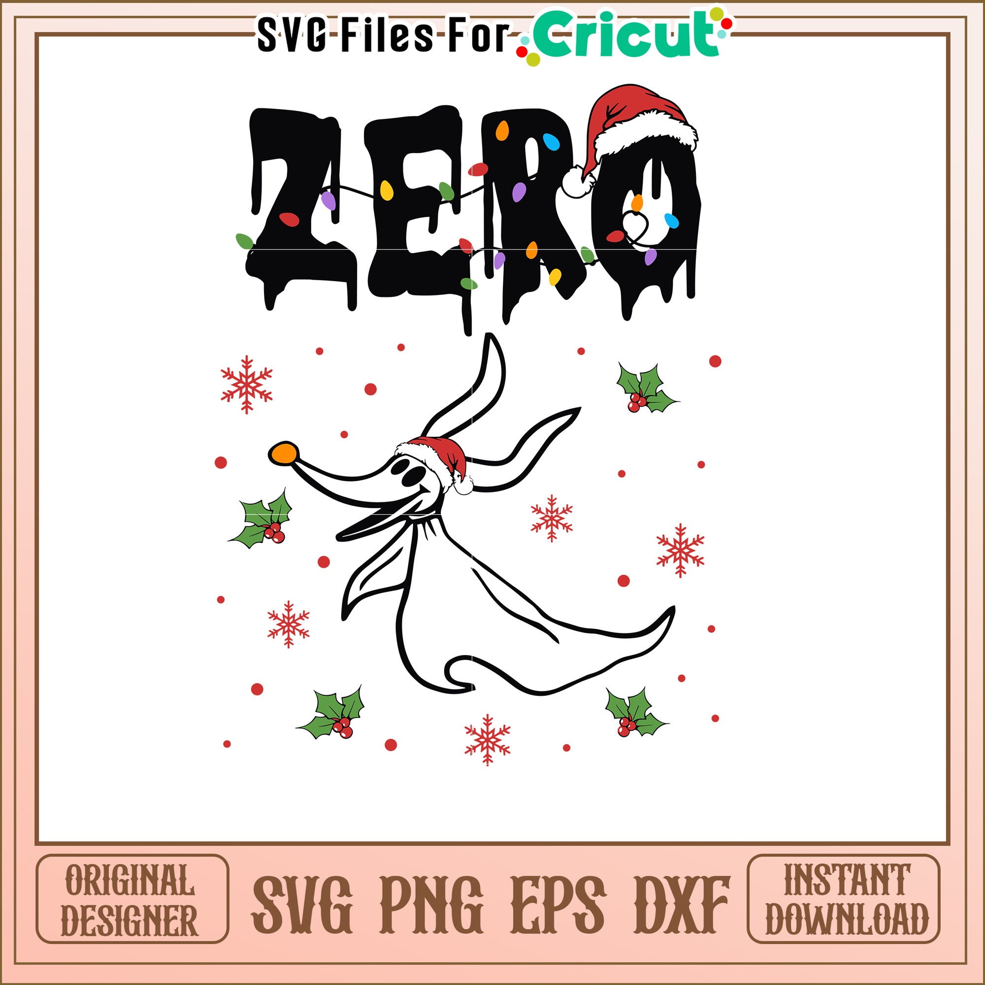 Zero Christmas SVG Cut File – svg files for cricut