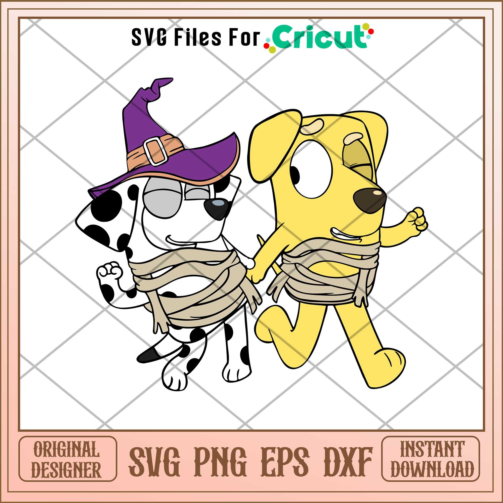 chloe and lucky bluey svg, bluey characters svg, Digital Download – svg ...