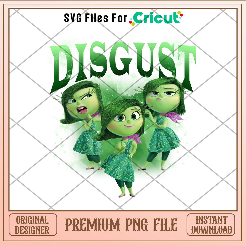 Emotions disgust Inside out png – svg files for cricut