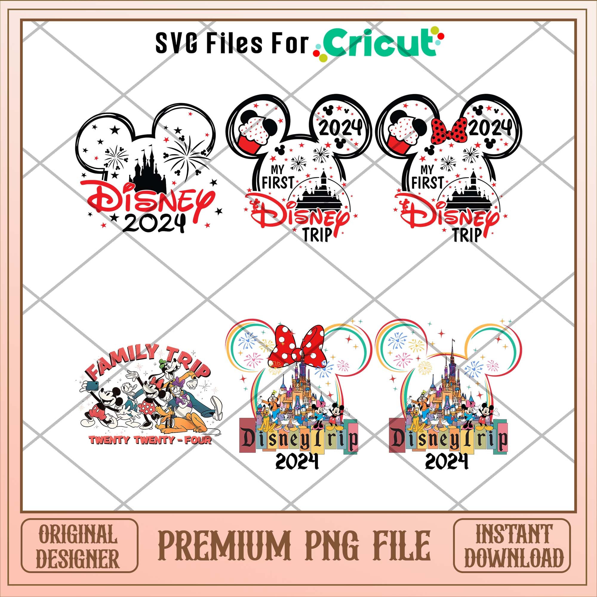 Disney trip 2024 png bundle ver 2 – svg files for cricut