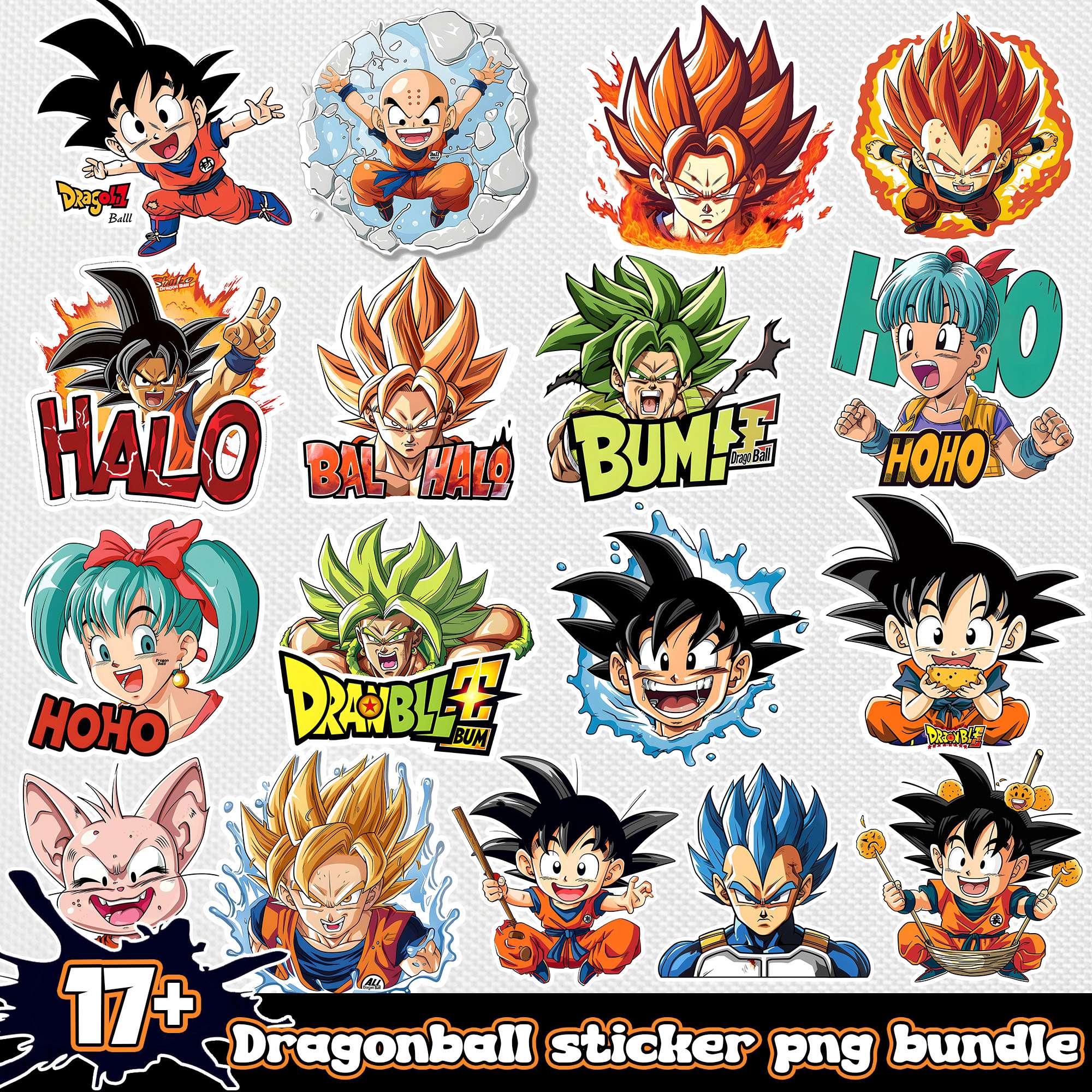 Dragonball characters design bundle png, dragonball animals png – svg ...